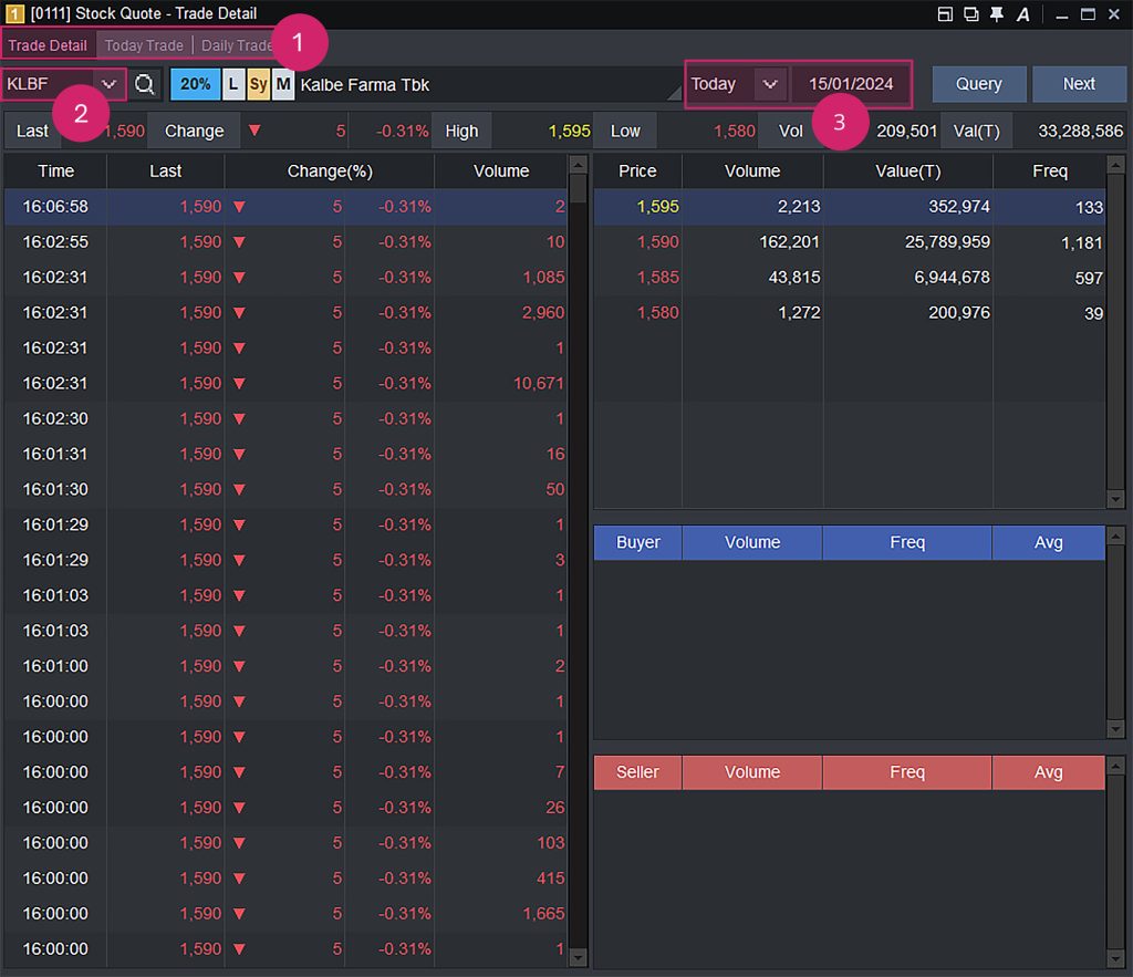 [0111] Trade Detail – Kiwoom Helpdesk