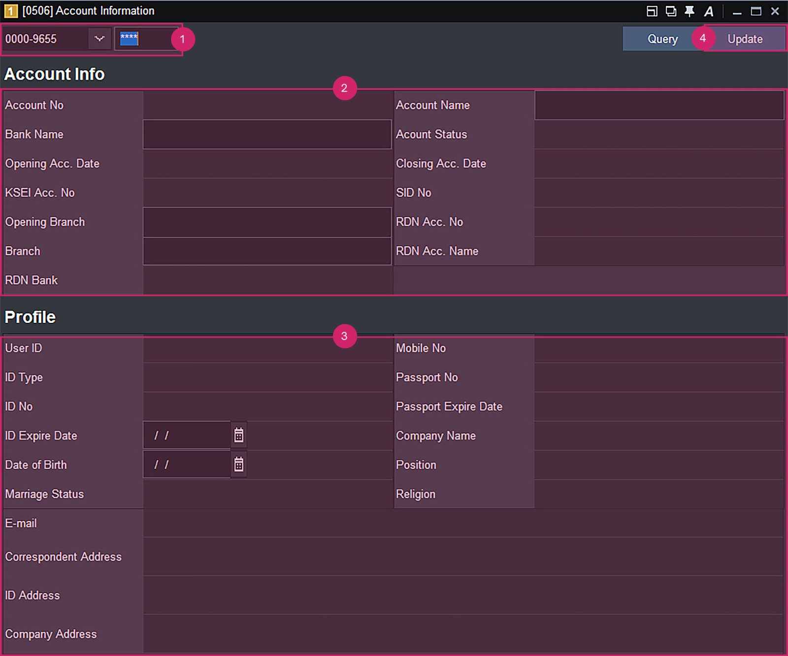 [0506] Account Information – Kiwoom Helpdesk